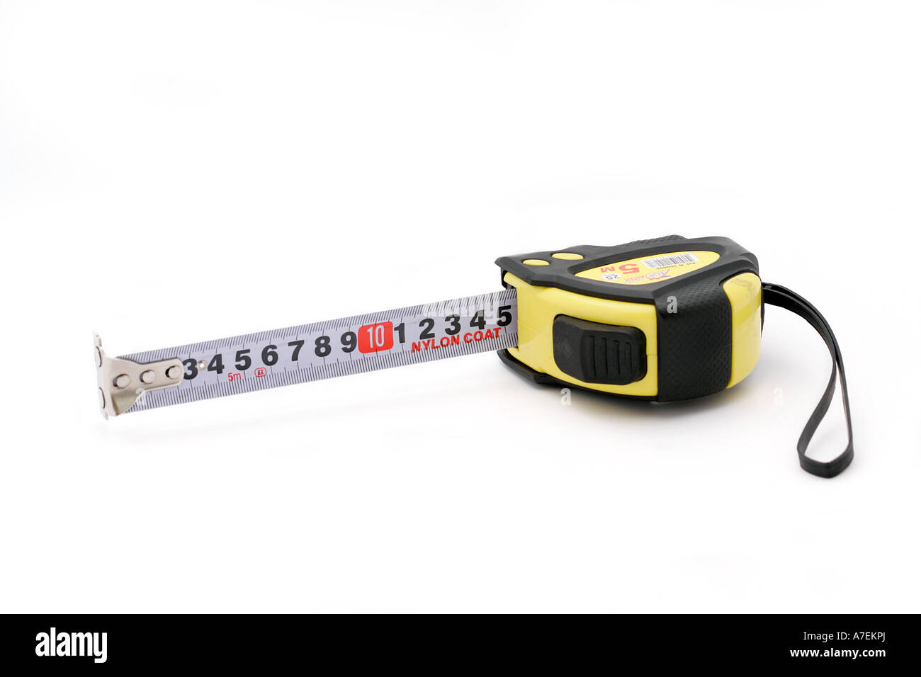 tape measure line on white background Stock Photo - Alamy