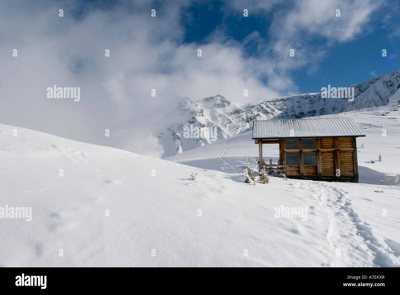 The Asulkan Hut, Rogers Pass area, Selkirk Mountains, Canadian Rockies ...