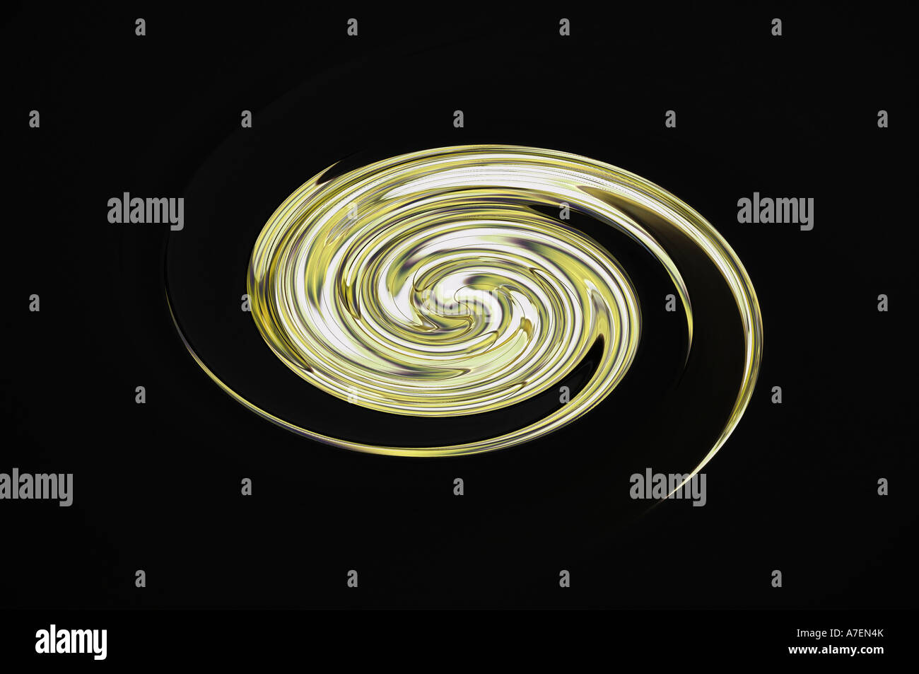 swirl graphic illustration design spin yellow liquid white black ...