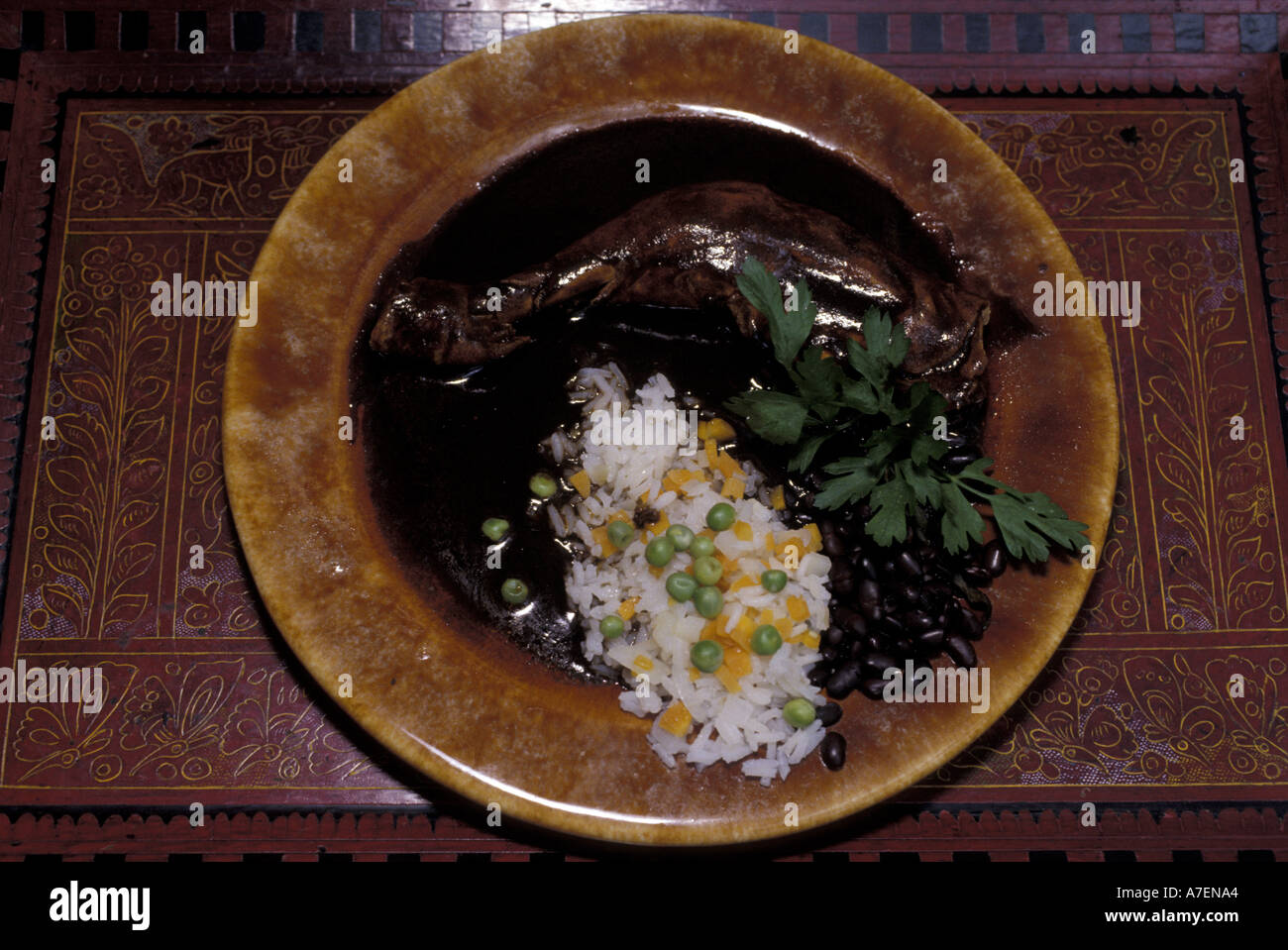 Chicken mole oaxaca hi-res stock photography and images - Alamy