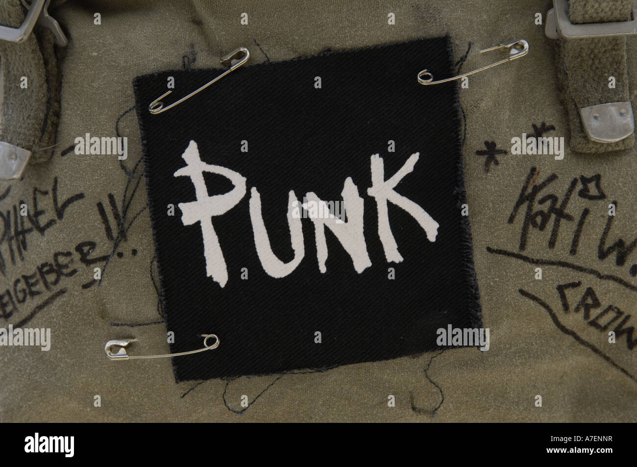 punk rock rucsac bag backpack anarchy anarchist new age traveller ...