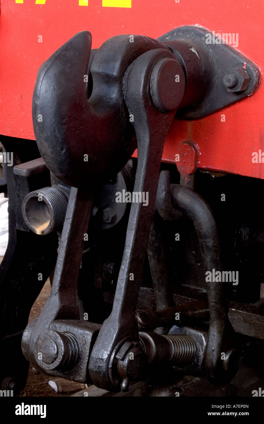 Coupler on steam engine Stock Photo - Alamy