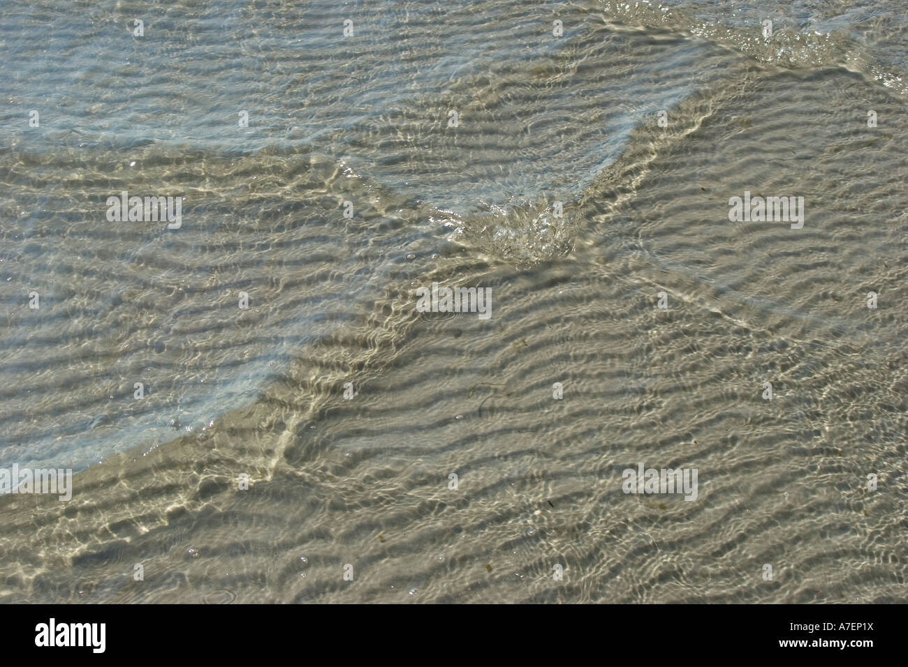 Waves and sand patterns Stock Photo - Alamy