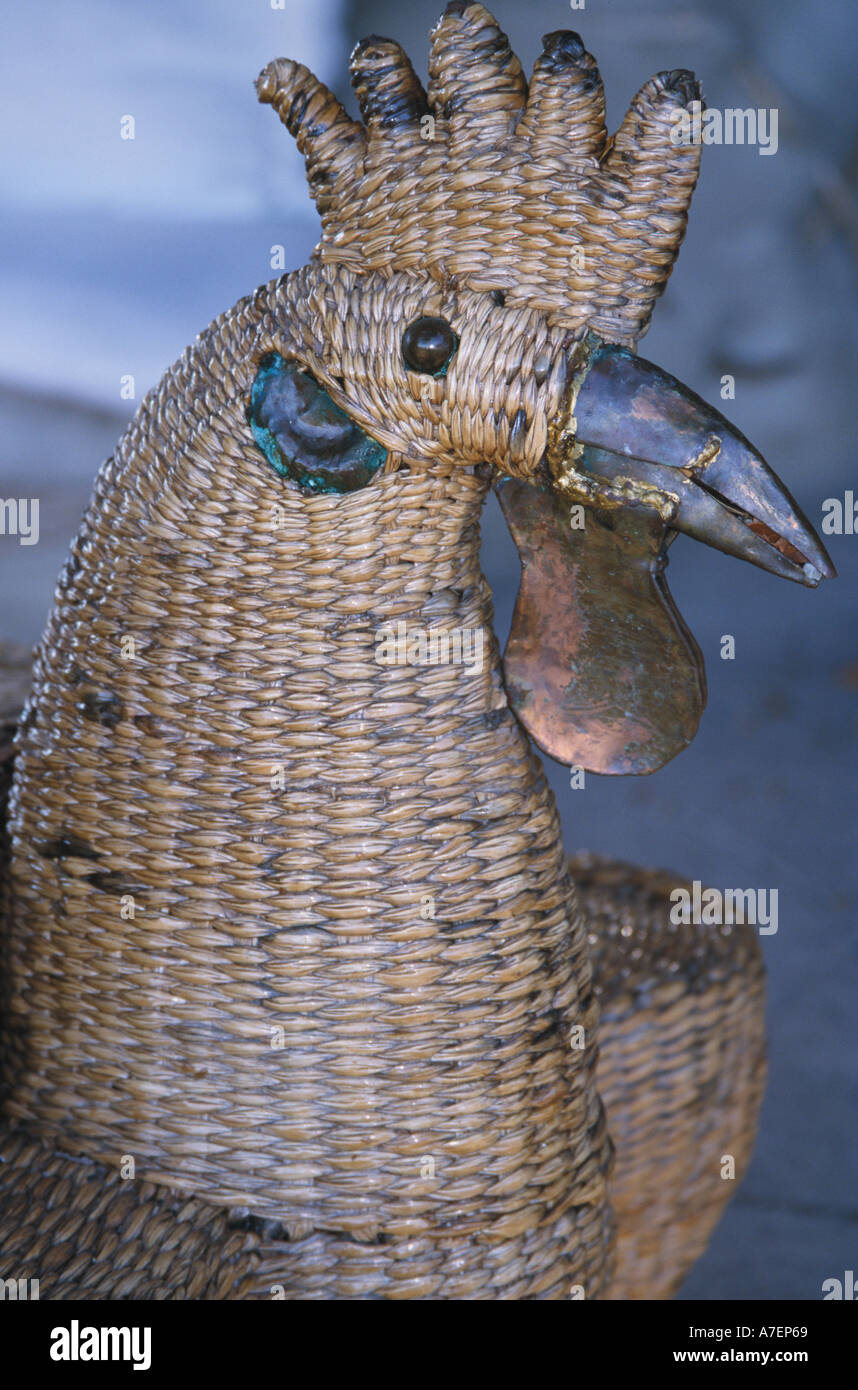 Mexico, Jalisco, Puerto Vallarta. Straw rooster on display Stock Photo ...