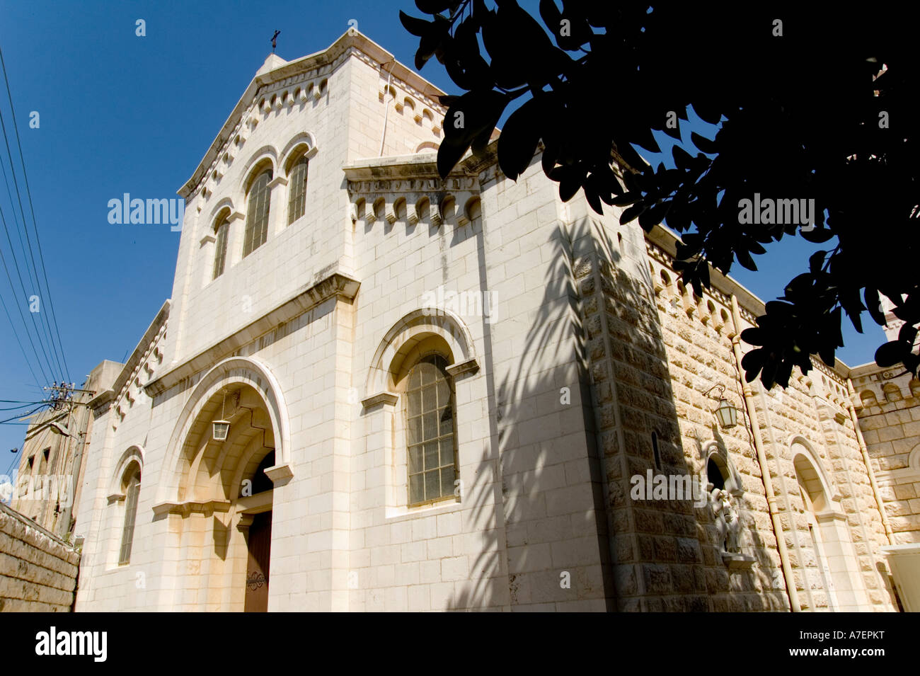 Israel Nazareth exterior of the Church of St Joseph in the Basilica of ...