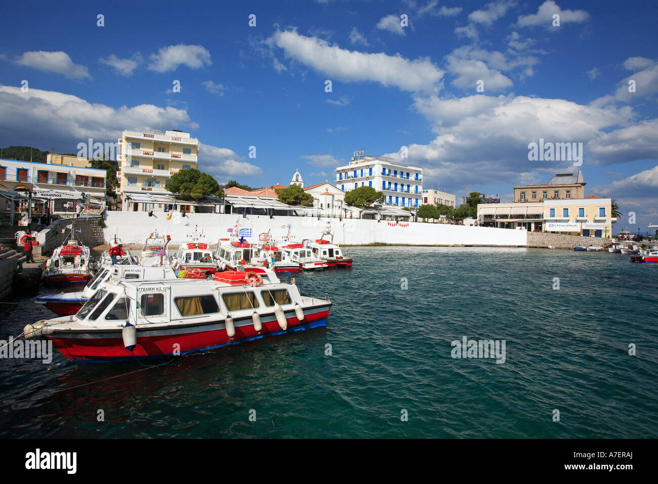 Spetses dapia port hi-res stock photography and images - Alamy