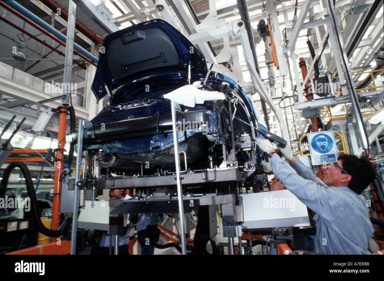 Mexico, Puebla, North America. The VW plant in Puebla is the largest ...