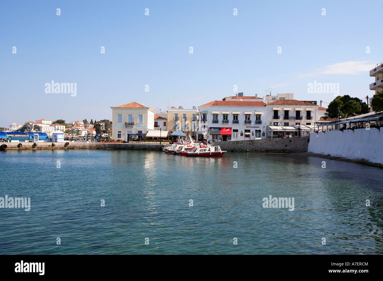 Spetses dapia port hi-res stock photography and images - Alamy