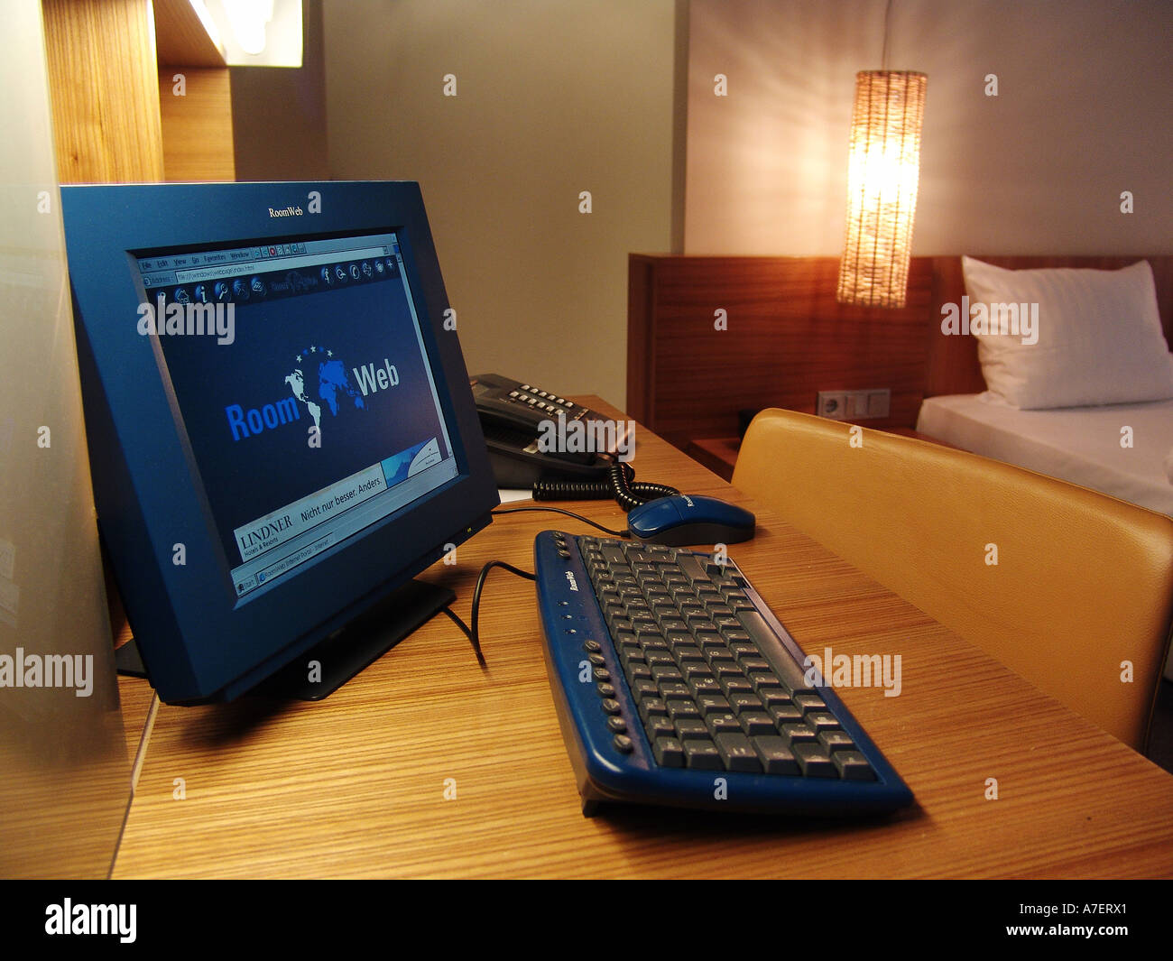 DEU, Germany, Berlin : Modern hotel room in a business hotel Stock ...