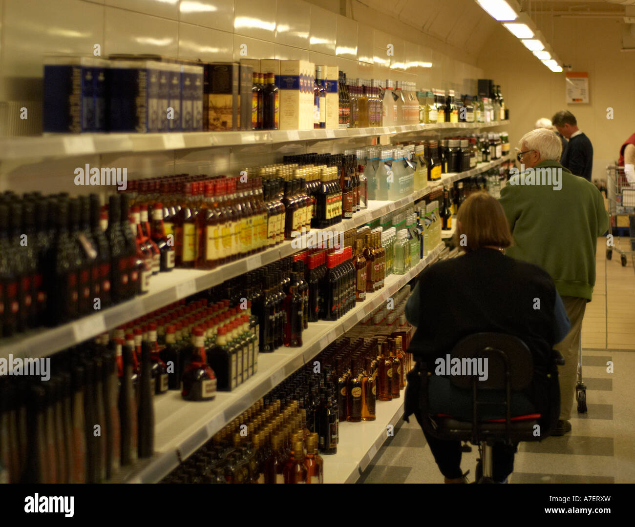 Bordershop in Puttgarden Stock Photo - Alamy
