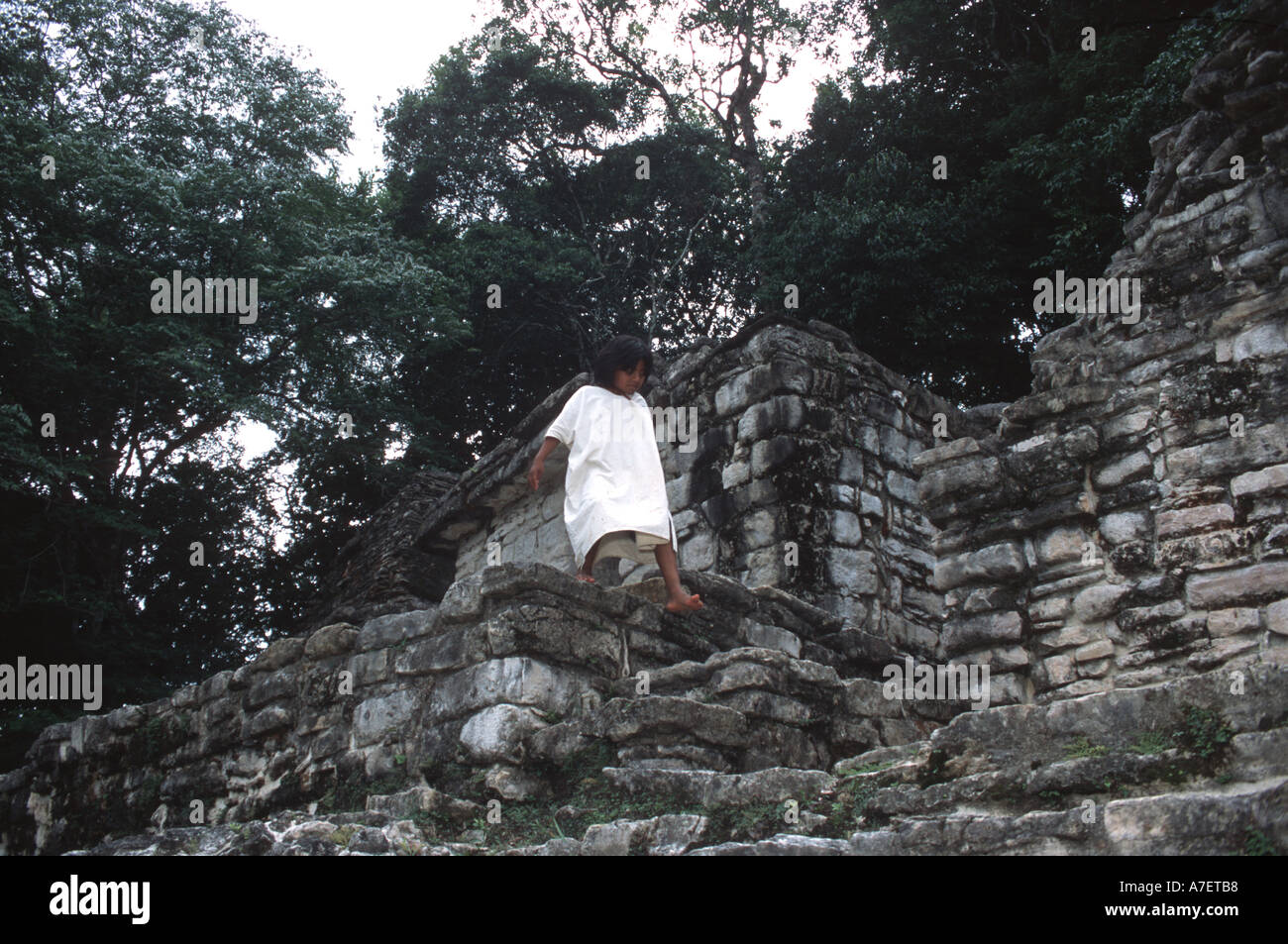 North America, Mexico, Chiapas, Bonampak, Selva Lacandona. Lacandon ...