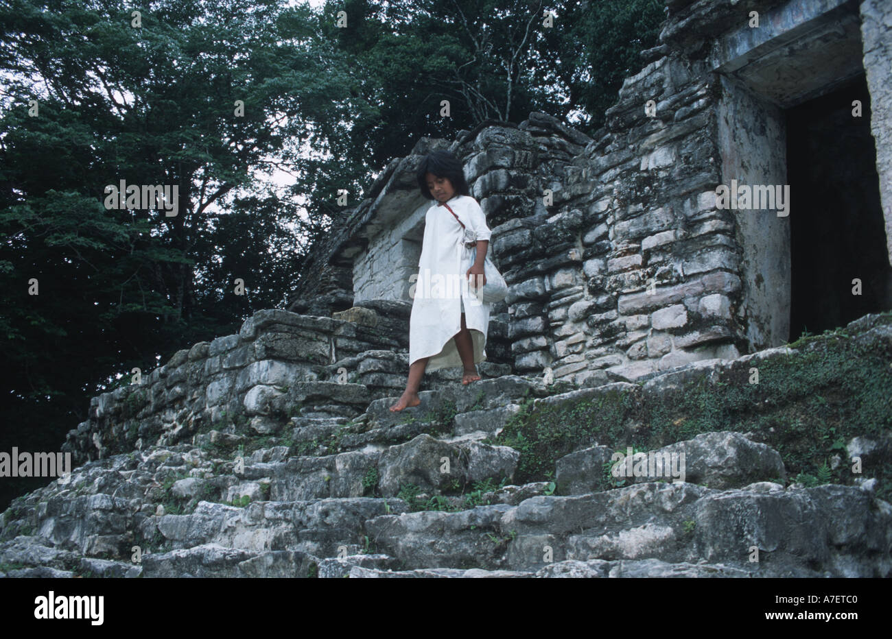 North America, Mexico, Chiapas, Bonampak, Selva Lacandona. Lacandon ...