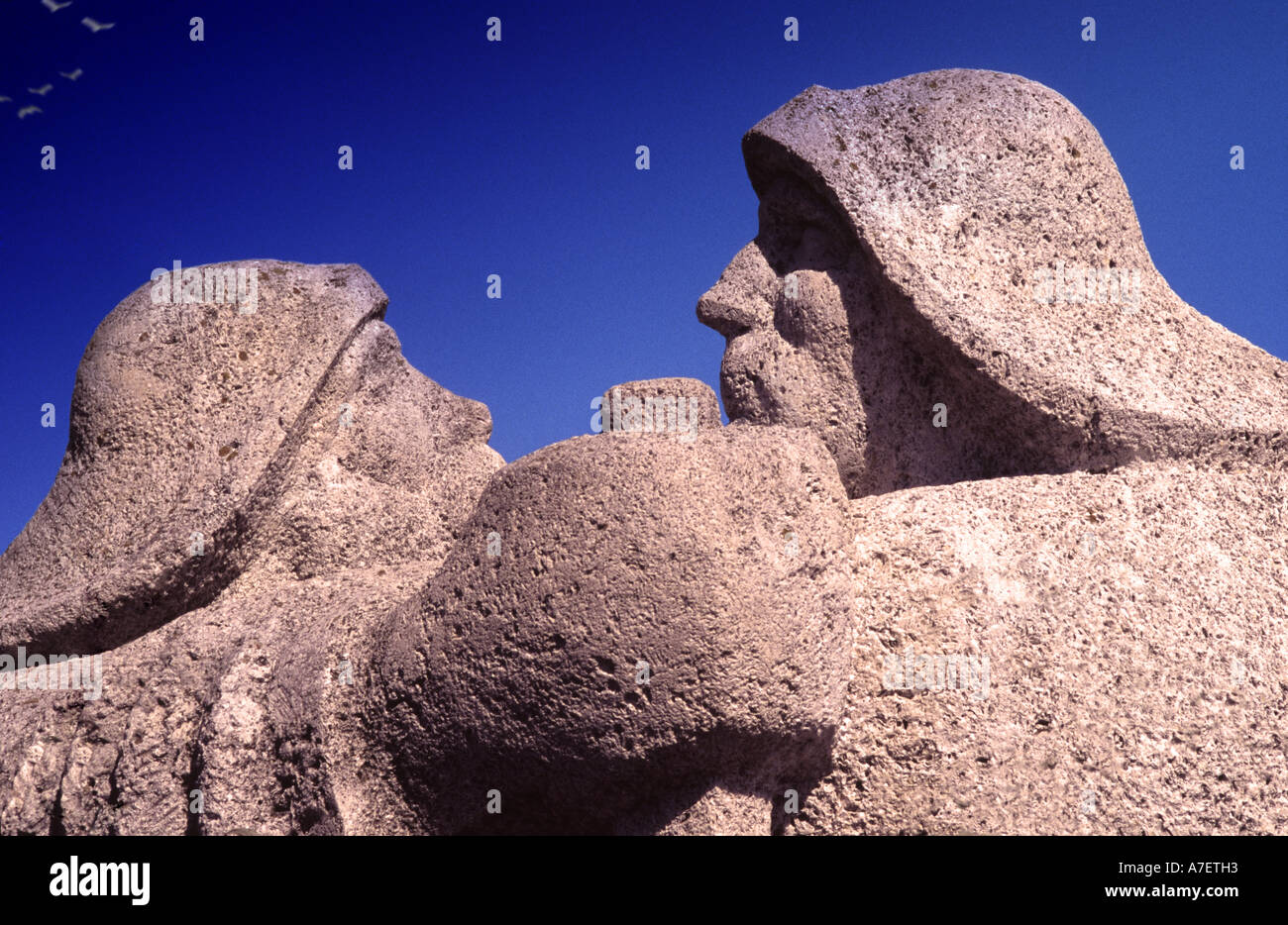 Modern statue dedicated to the fishermen of Varna Stock Photo - Alamy