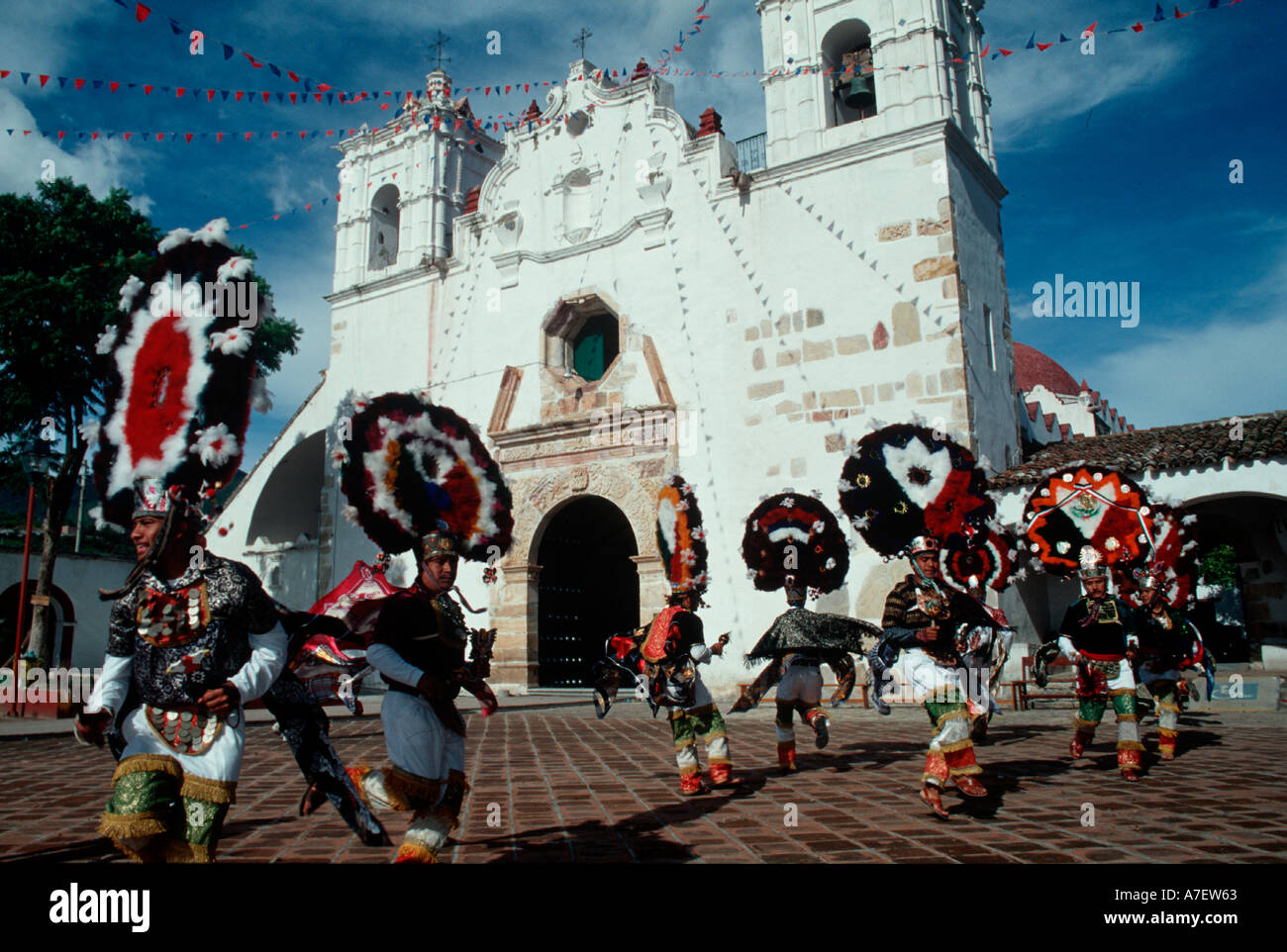 Mexico, Oaxaca, Teotitlan del Valle, religious fiesta of the Zapotec ...