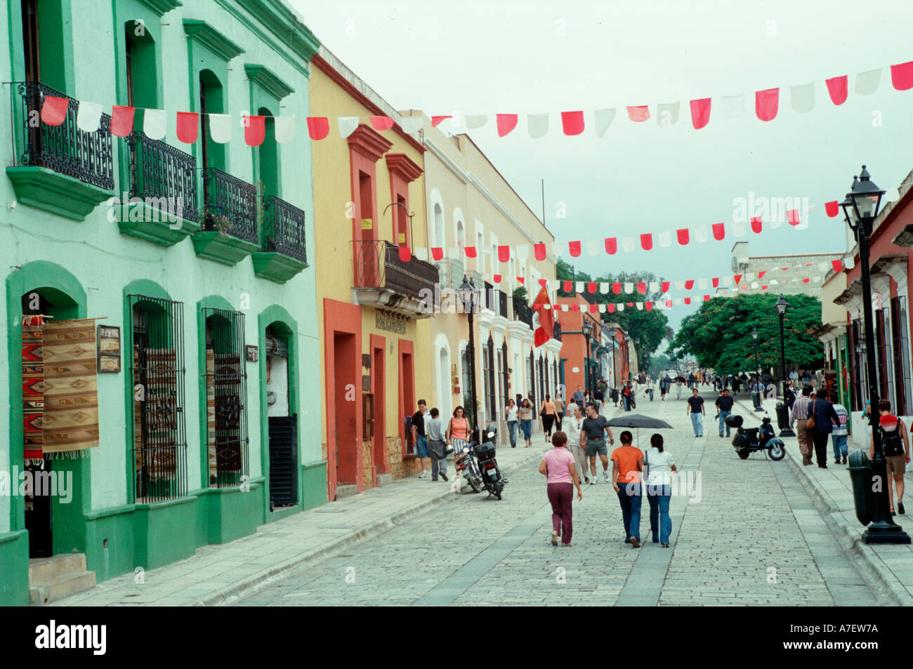 Mexico, Oaxaca, Colonial architecture in Oaxaca Stock Photo - Alamy