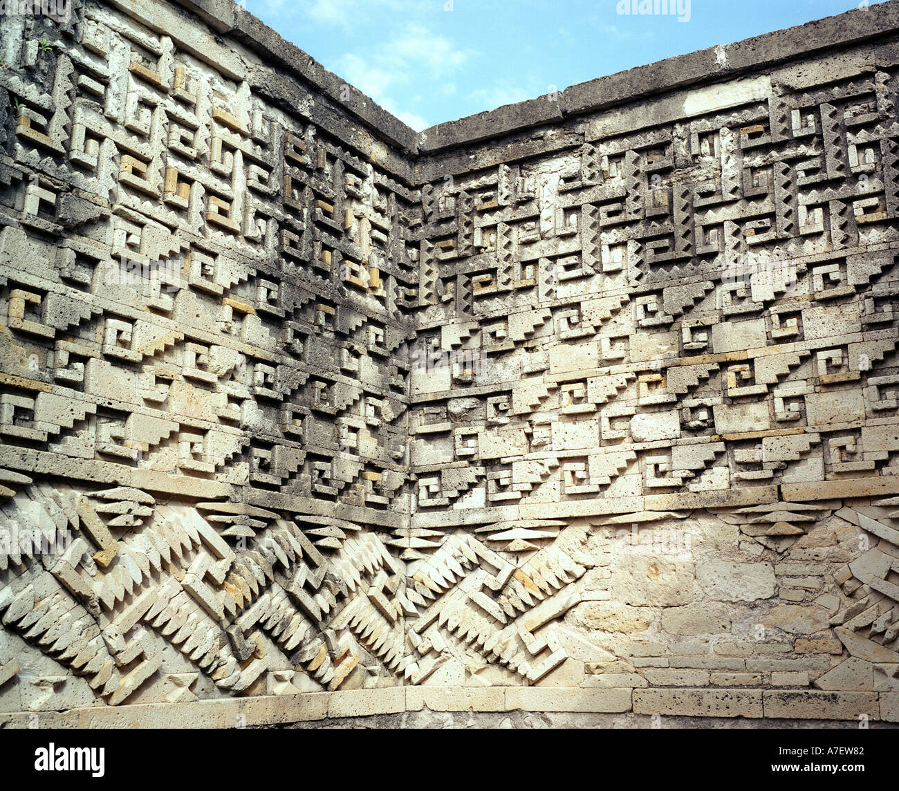 Mexico, Oaxaca, Mitla. Once Zapotec religious center, ruled by Mixtecs ...