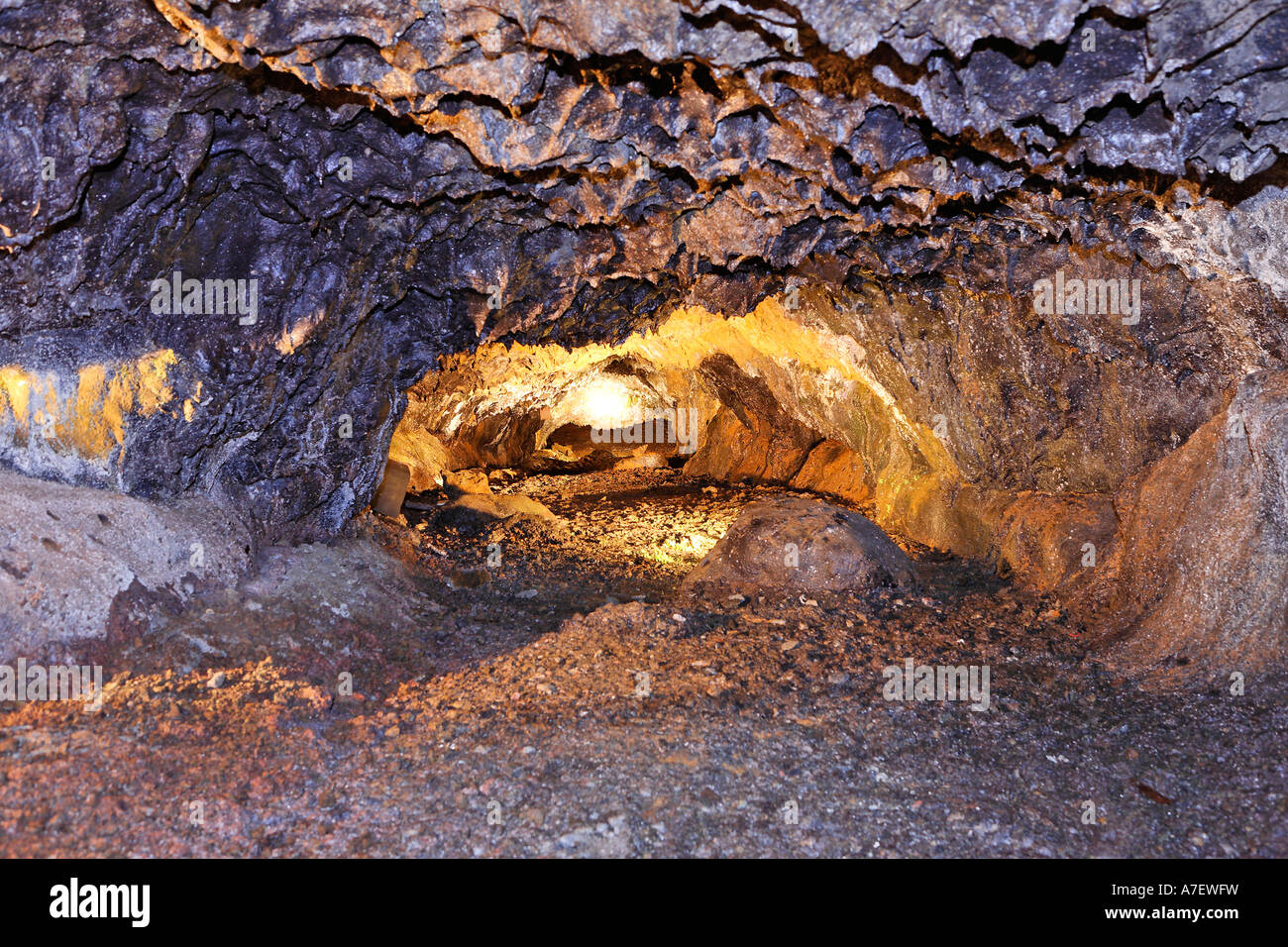 Lava cave , Sao Vicente, Madeira, Portugal Stock Photo - Alamy