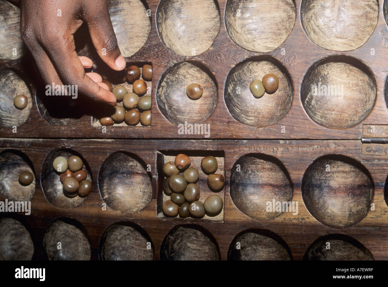 The traditional African counter game known as bao Stock Photo - Alamy