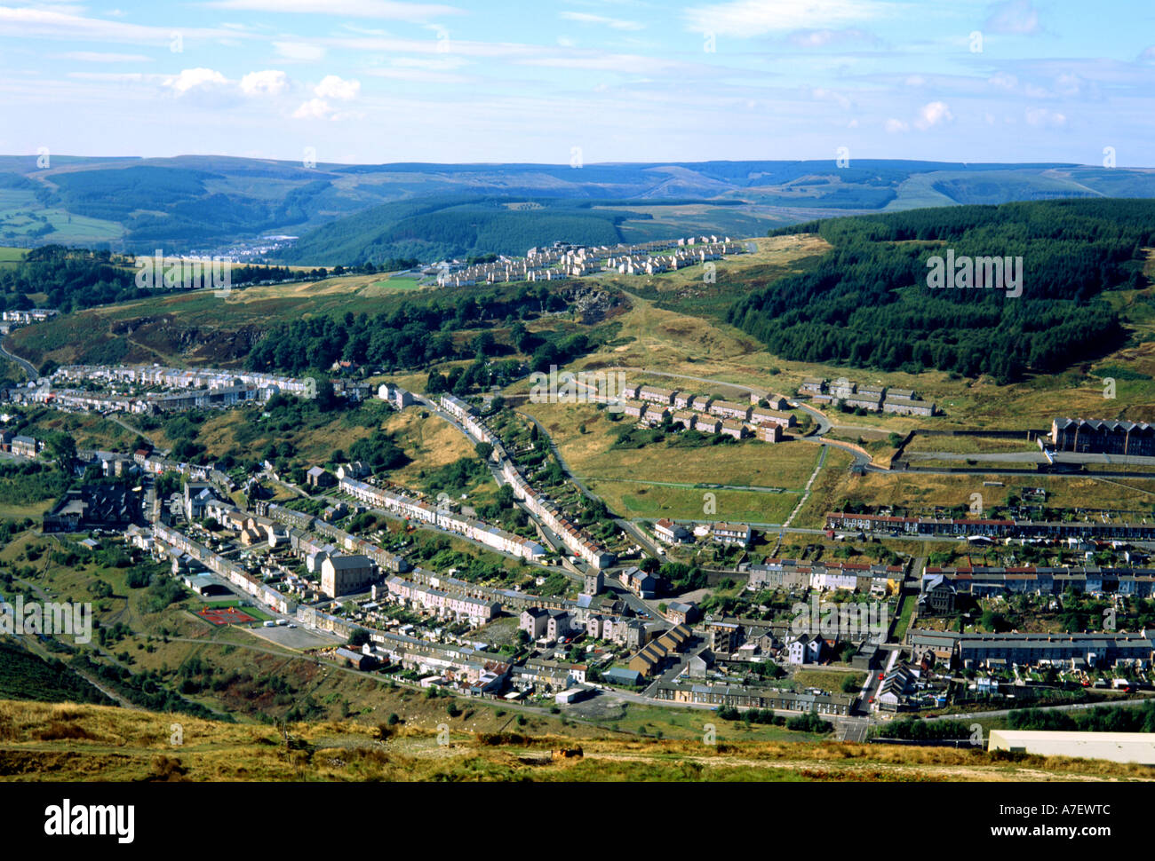 tylorstown rhondda fach valley south wales Stock Photo - Alamy