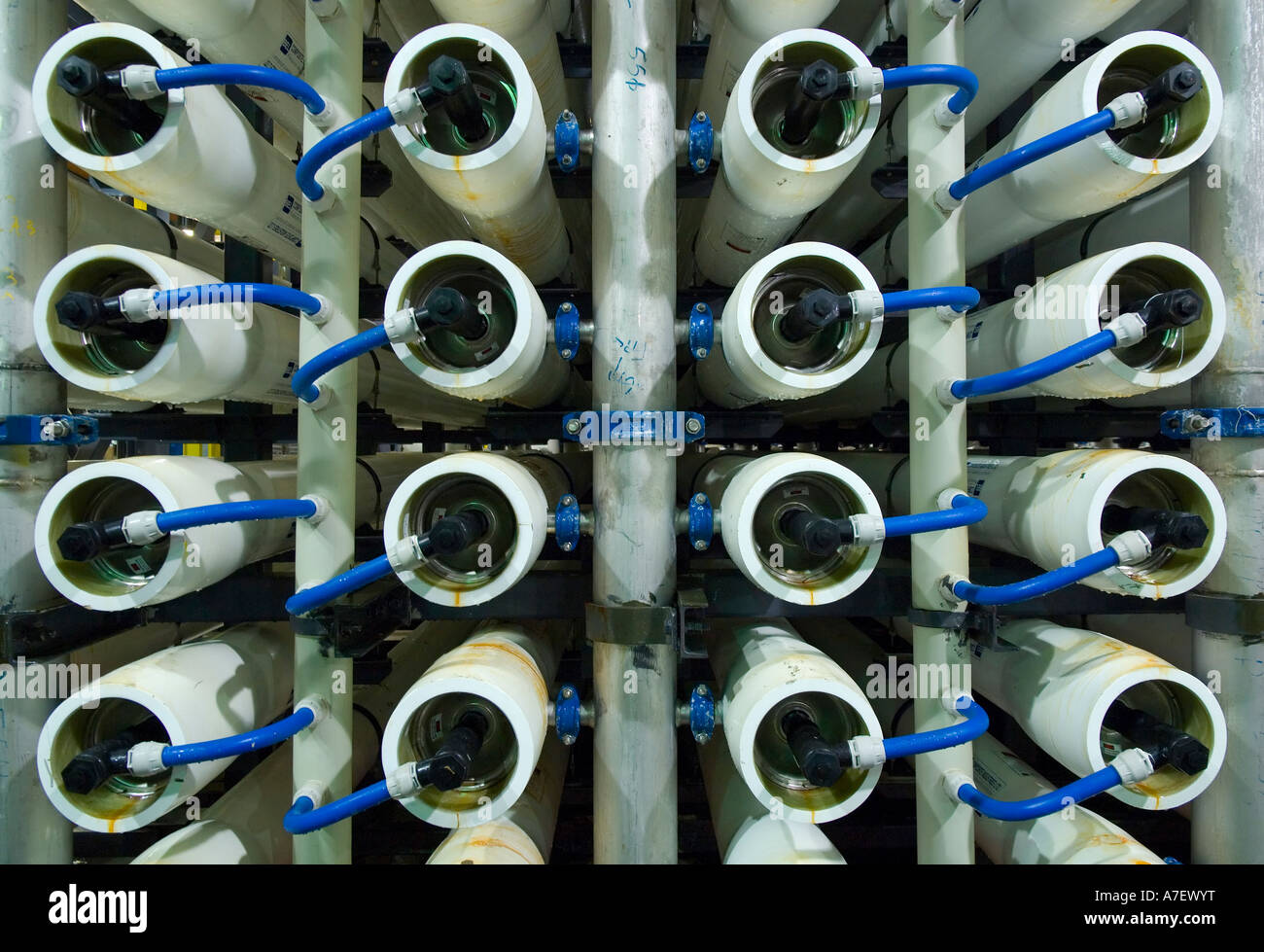 Israel Ashkelon Seawater desalination plant Membrane desalination units ...