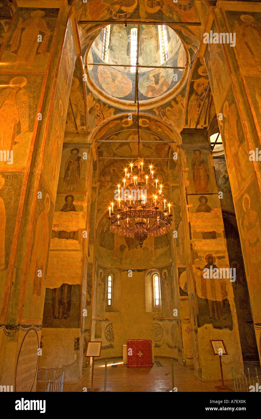 Transfiguration of the Saviour monastery, interior of the church ...