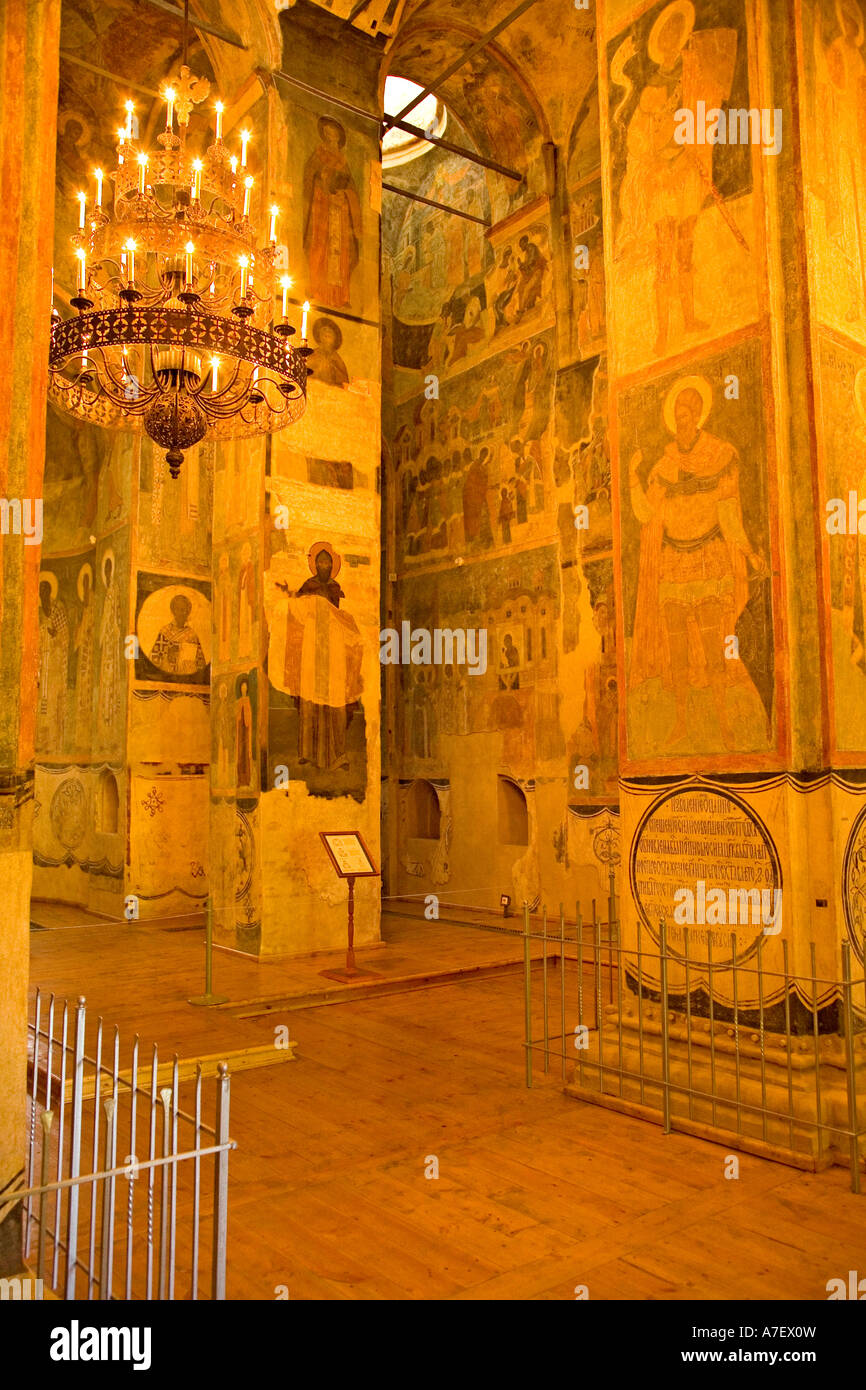 Transfiguration of the Saviour monastery, interior of the church ...