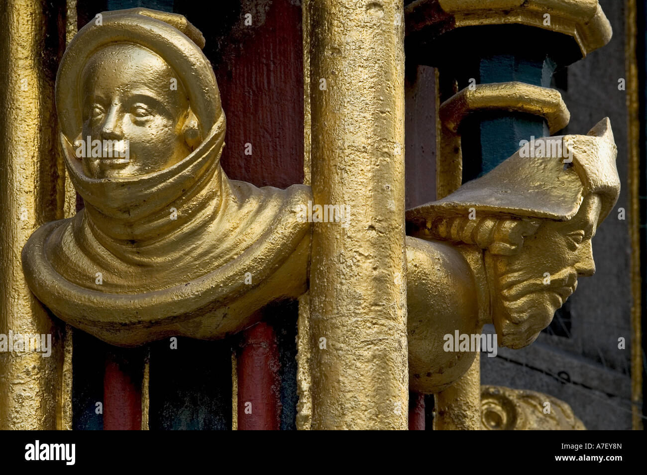 Detail of the "Beautiful Fountain", Main Market Square ( Hauptmarkt ...