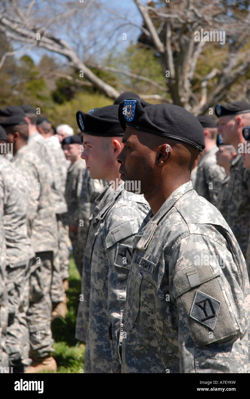 181st Massachusetts National Guard deployment ceremony (to Iraq Stock ...