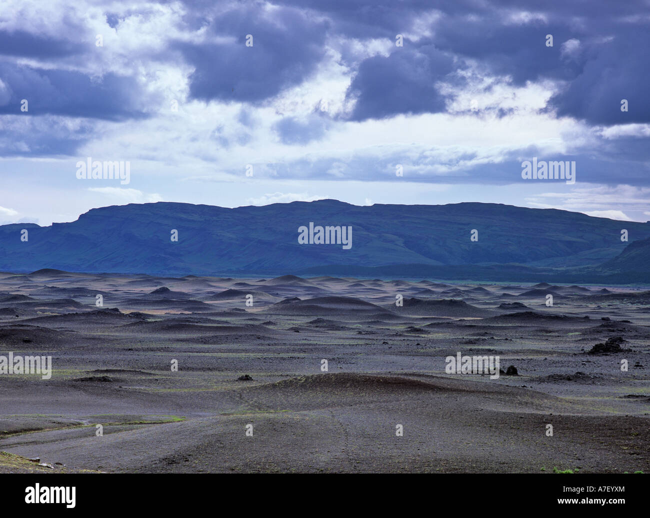Pseudo (false) craters near the ancient farm of Stoeng, Iceland Stock ...