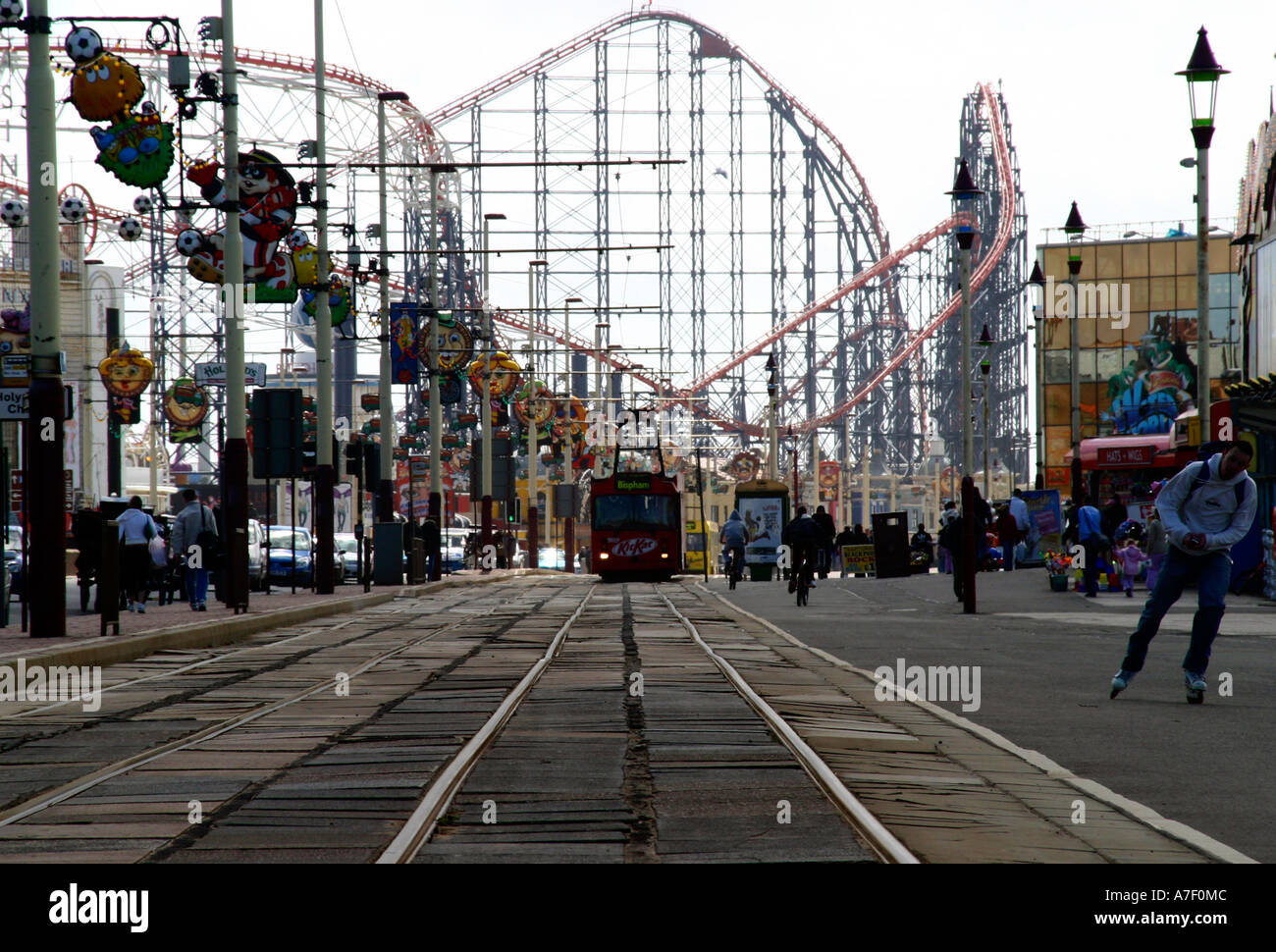 Blackpool Pepsi Max Big One roller coaster Stock Photo - Alamy
