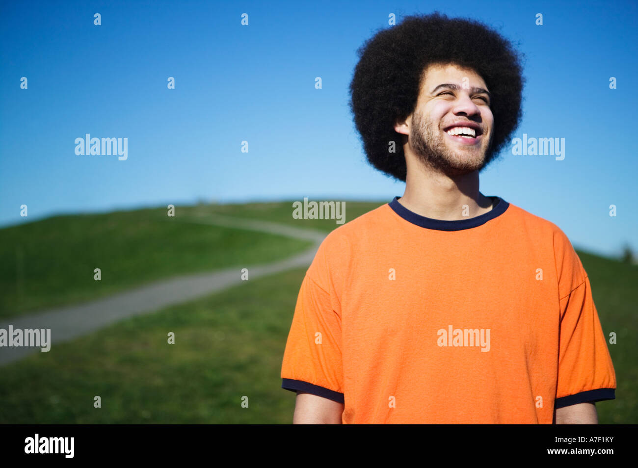Portrait of African man outdoors Stock Photo - Alamy