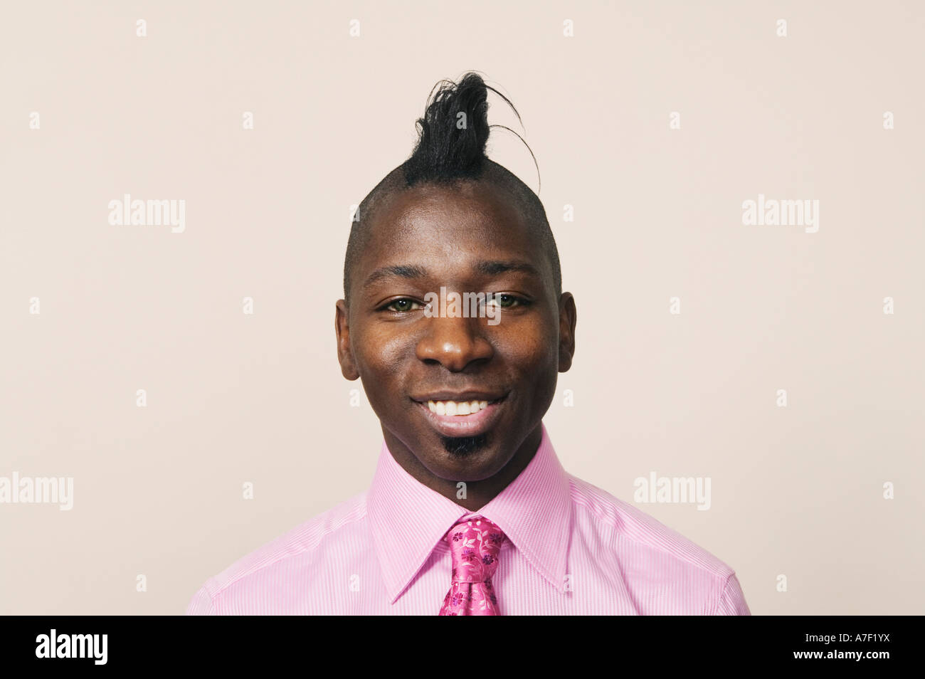 African businessman with mohawk hairstyle Stock Photo - Alamy