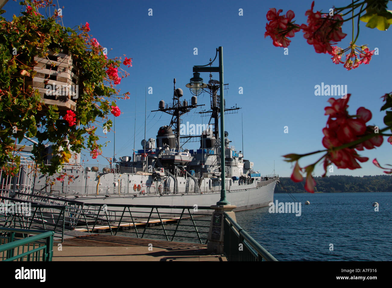 Battleship USS Turner Joy on Bremerton Washington waterfront USA Stock ...