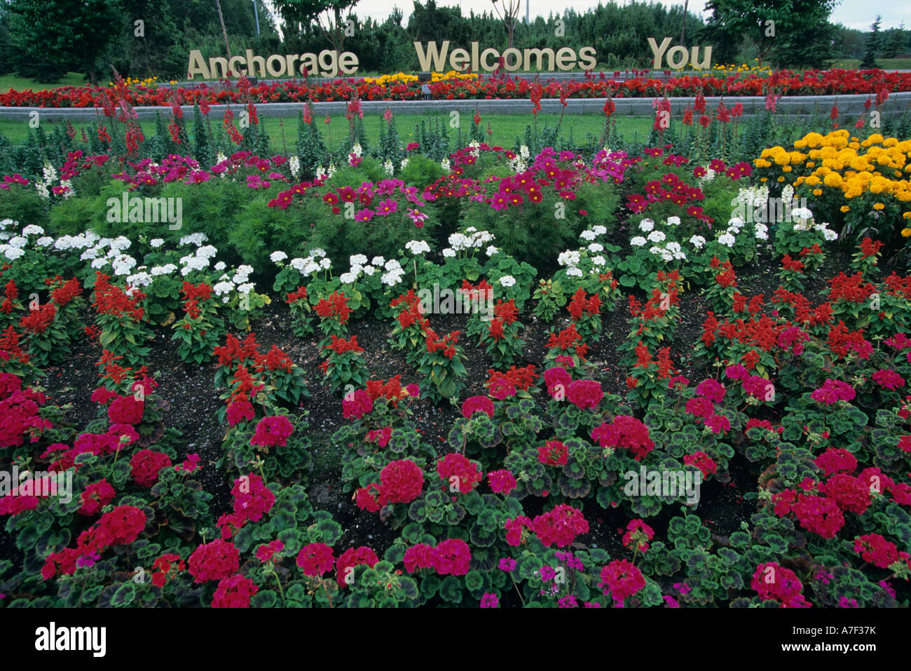 Anchorage welcome sign alaska hi-res stock photography and images - Alamy