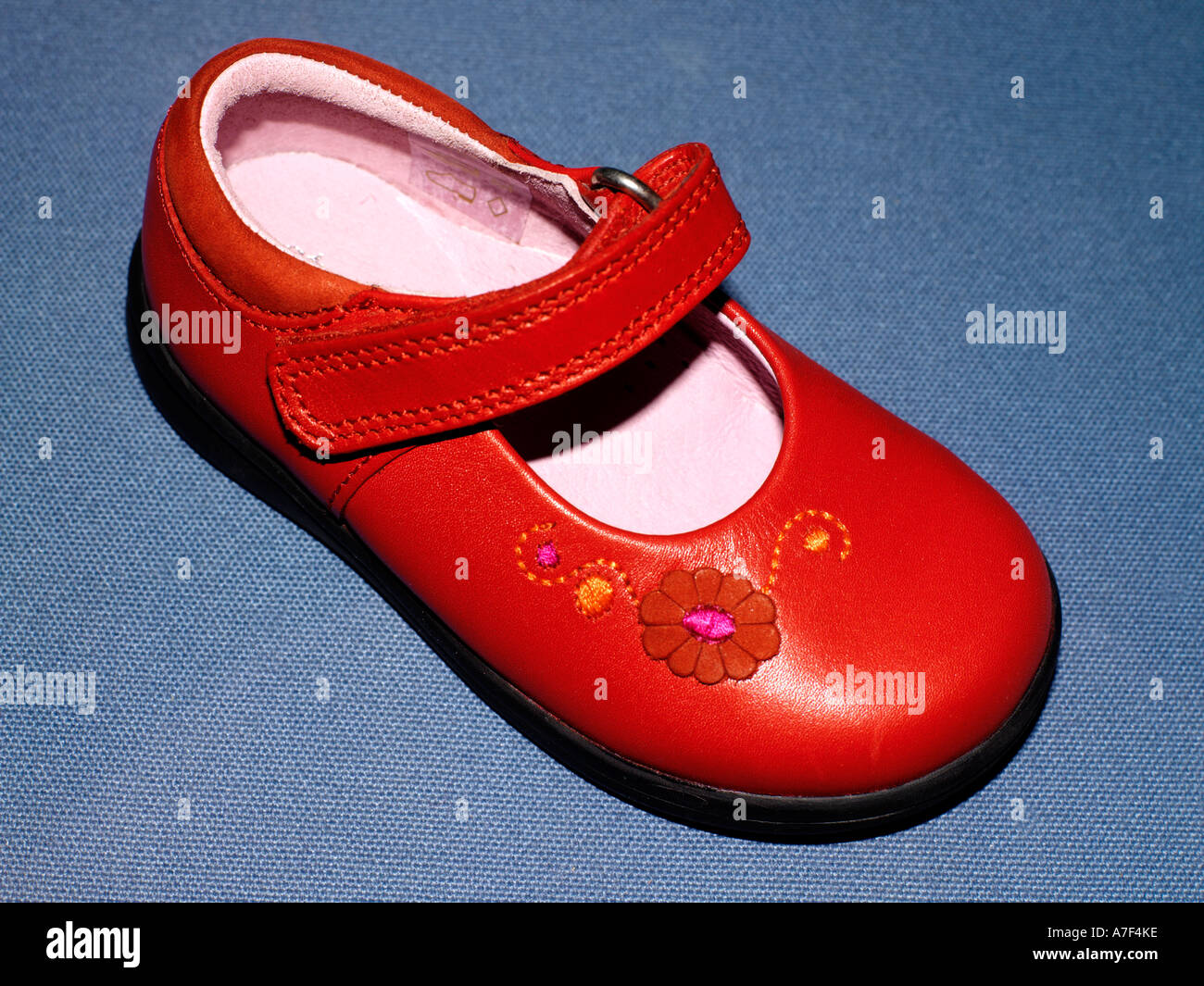 Red leather shoe hi-res stock photography and images - Alamy