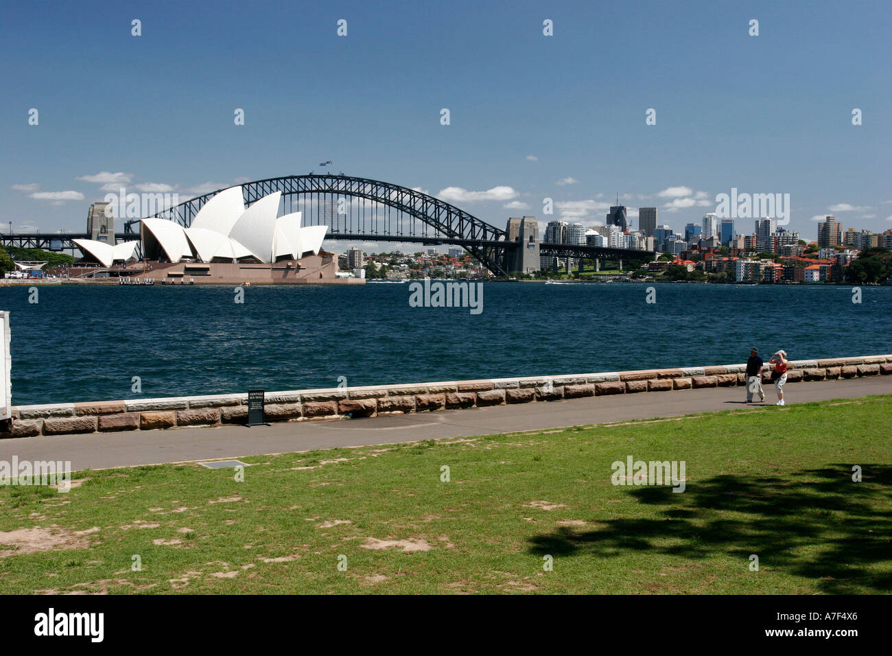 Sydney Opera House and the harbour bridge photographed from the ...