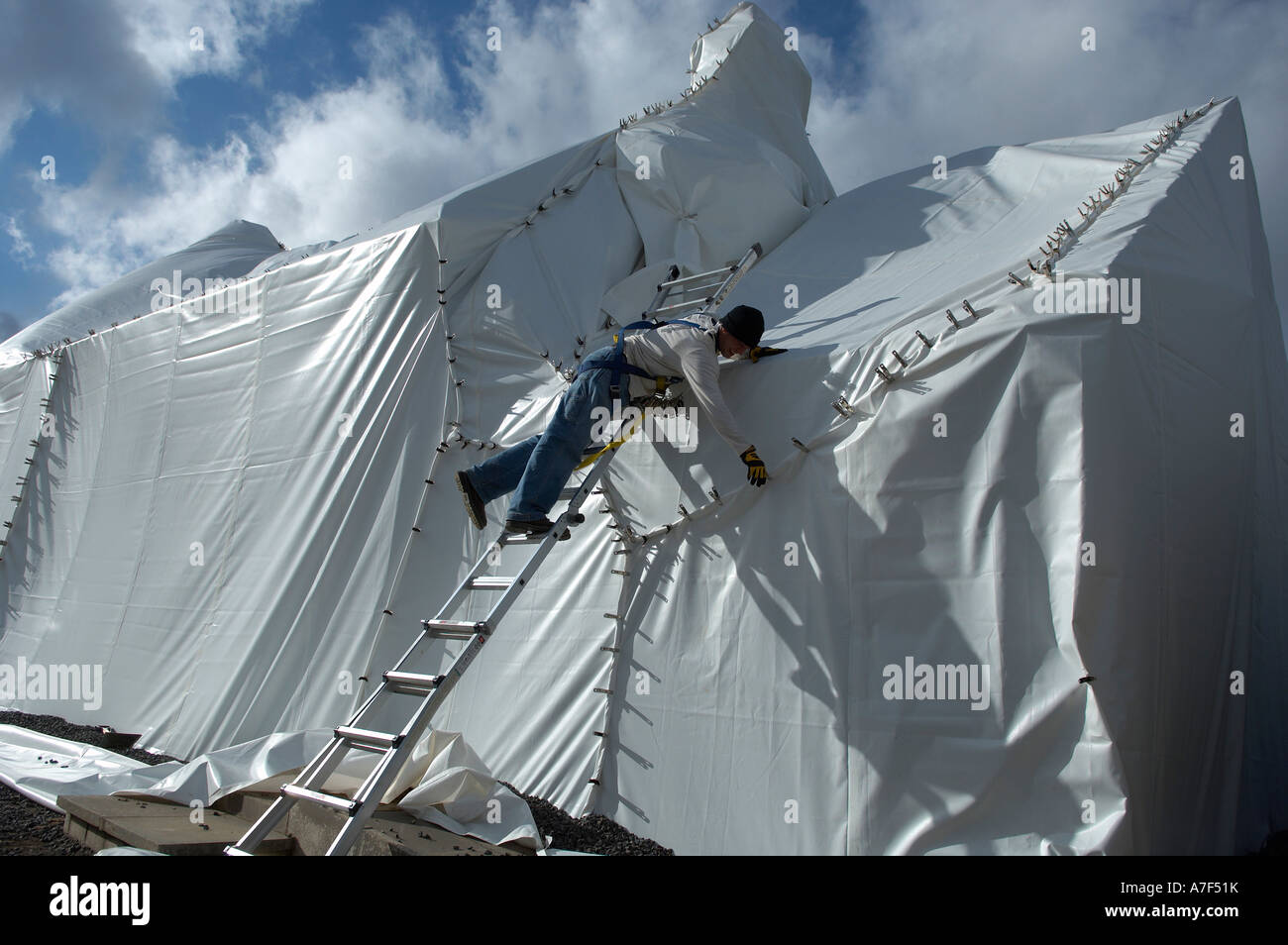 Anthrax decontamination work Stock Photo - Alamy