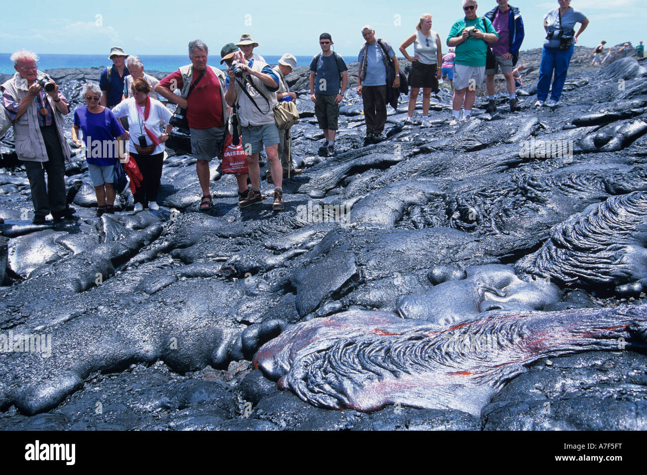 Molten lava flowing in field hi-res stock photography and images - Alamy