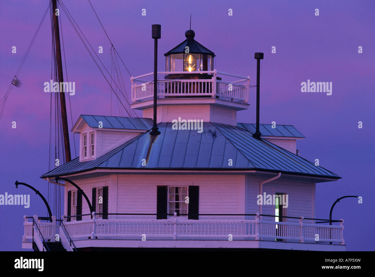 USA Maryland Saint Michaels Hooper Strait Lighthouse now houses ...
