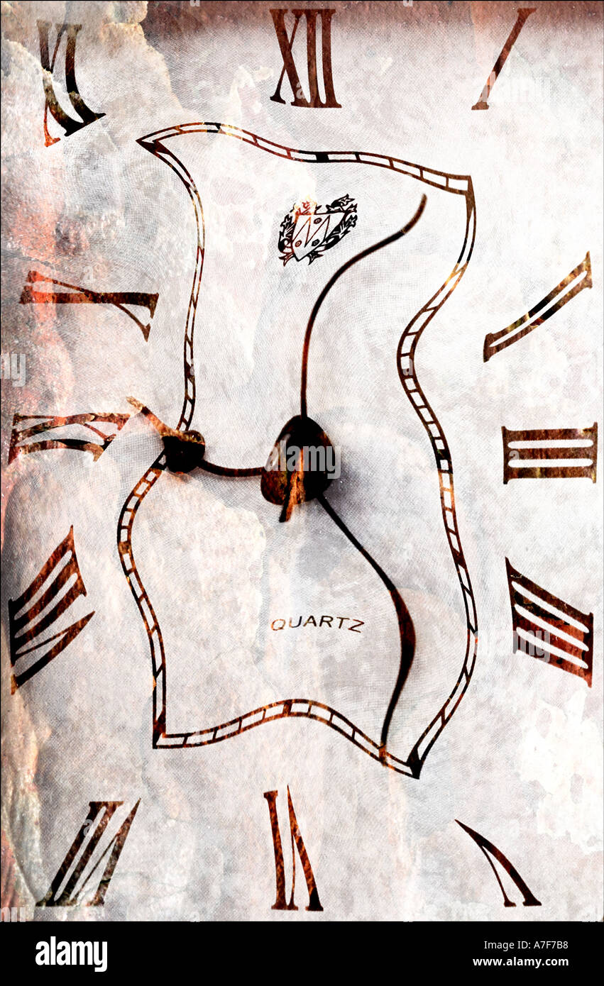 time warp clock Stock Photo - Alamy