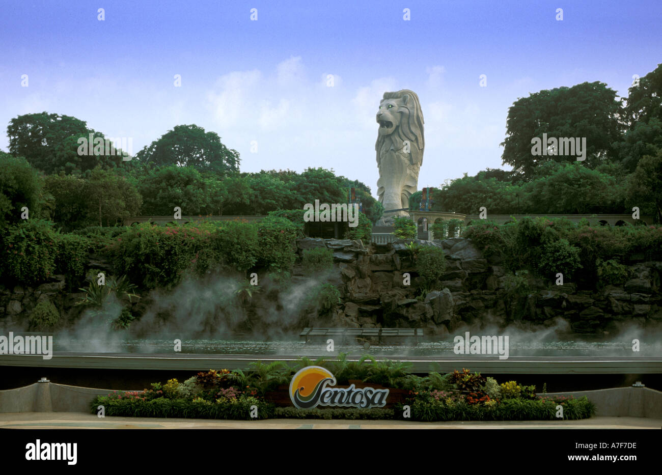 Merlion Sentosa Island Singapore Stock Photo - Alamy