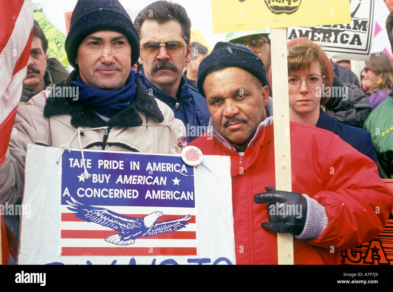 Auto worker protest jobs hi-res stock photography and images - Alamy