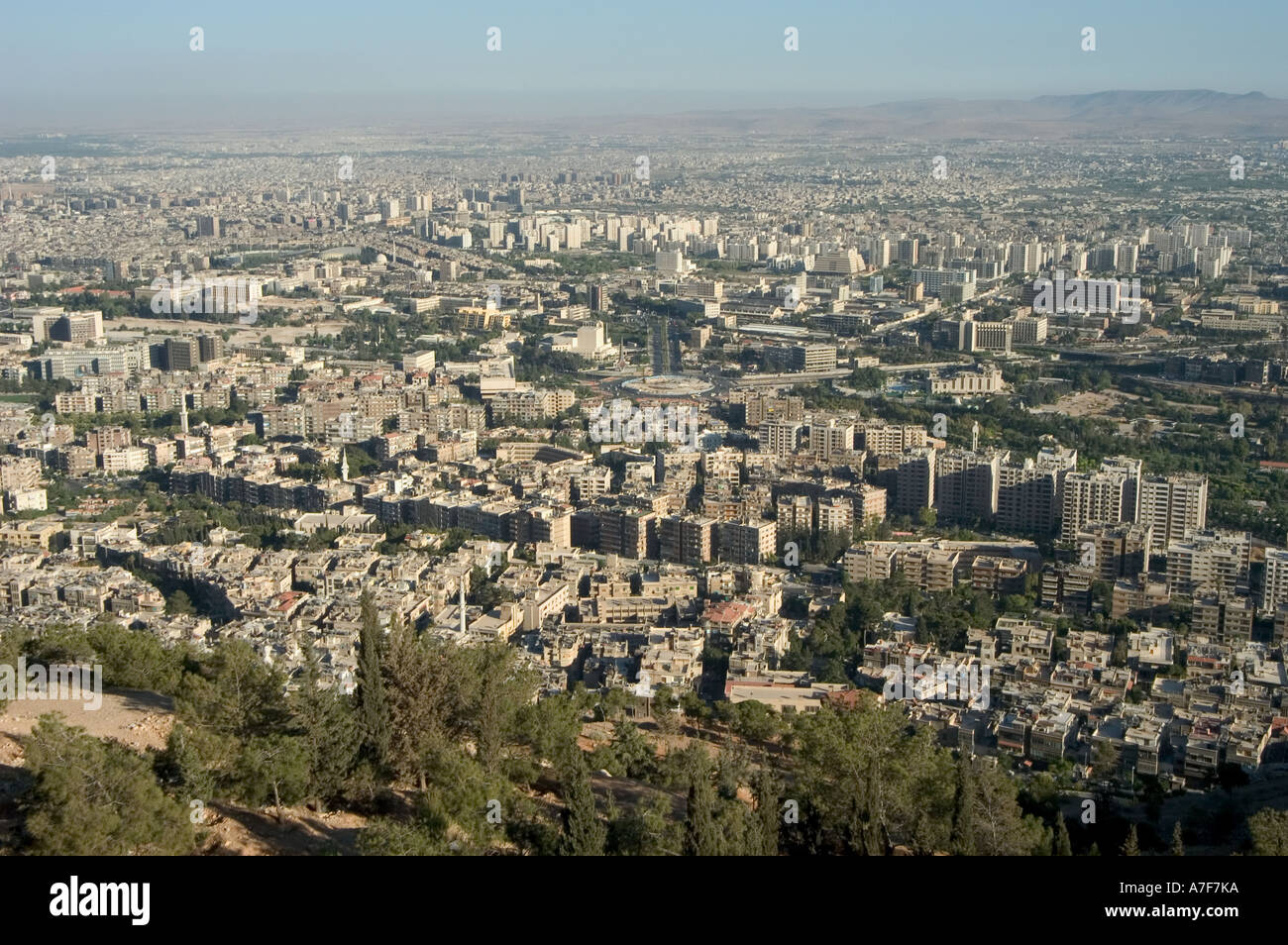 city view of Damascus Syria Middle East Stock Photo - Alamy