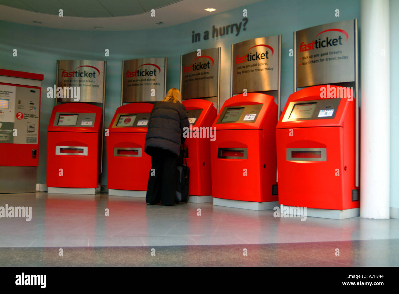 piccadilly fast ticket area Stock Photo - Alamy