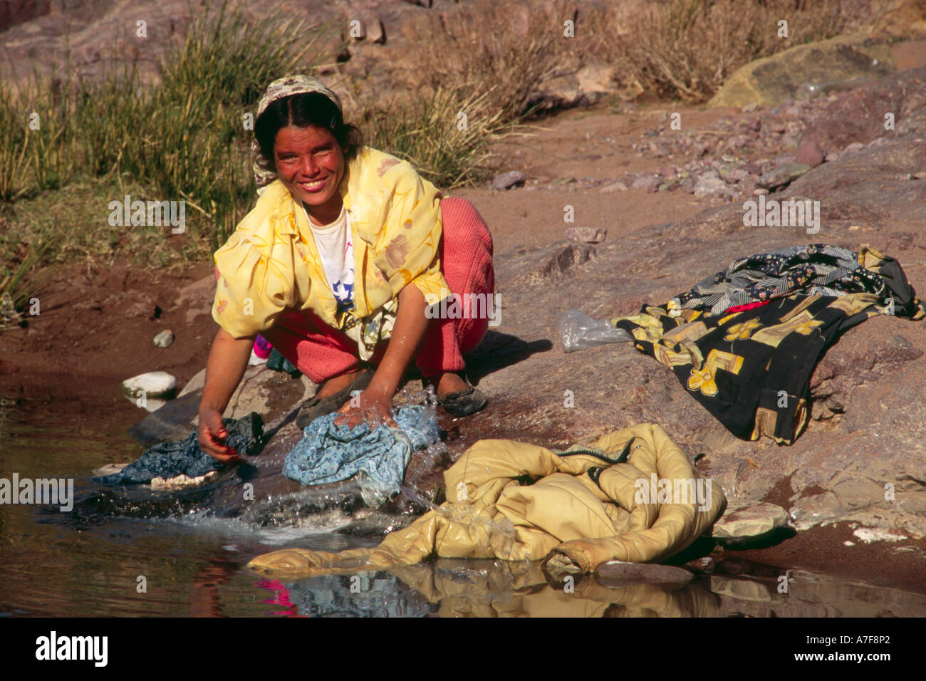 Washing clothes river hi-res stock photography and images - Alamy