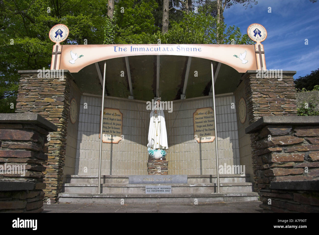A wayside shrine on the outskirts of Bandon Co Cork Ireland Stock Photo ...