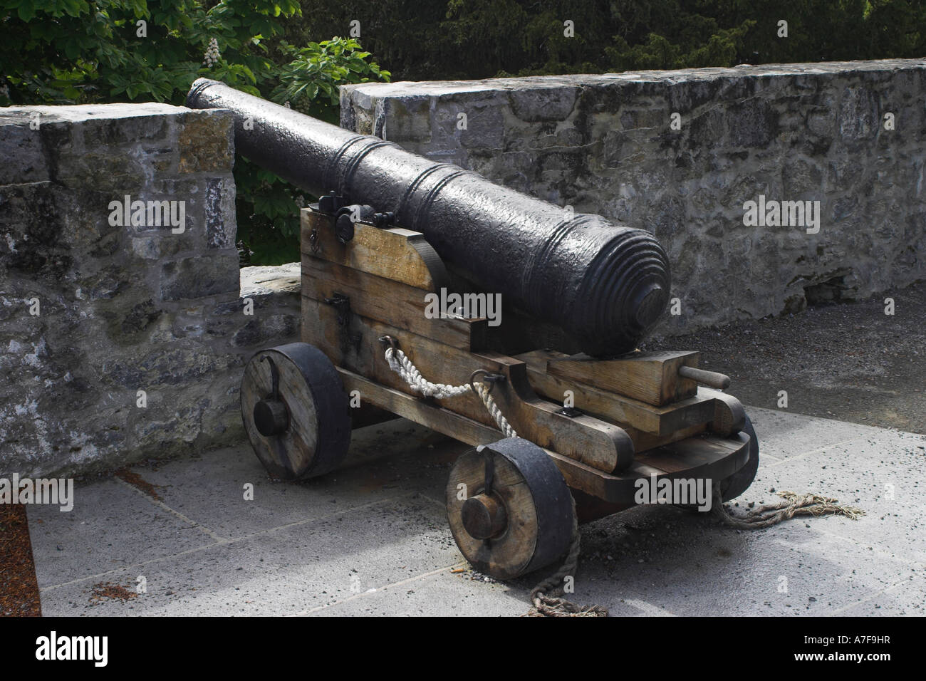 A cannon at Ross Castle Killarney Co Kerry Ireland Stock Photo - Alamy