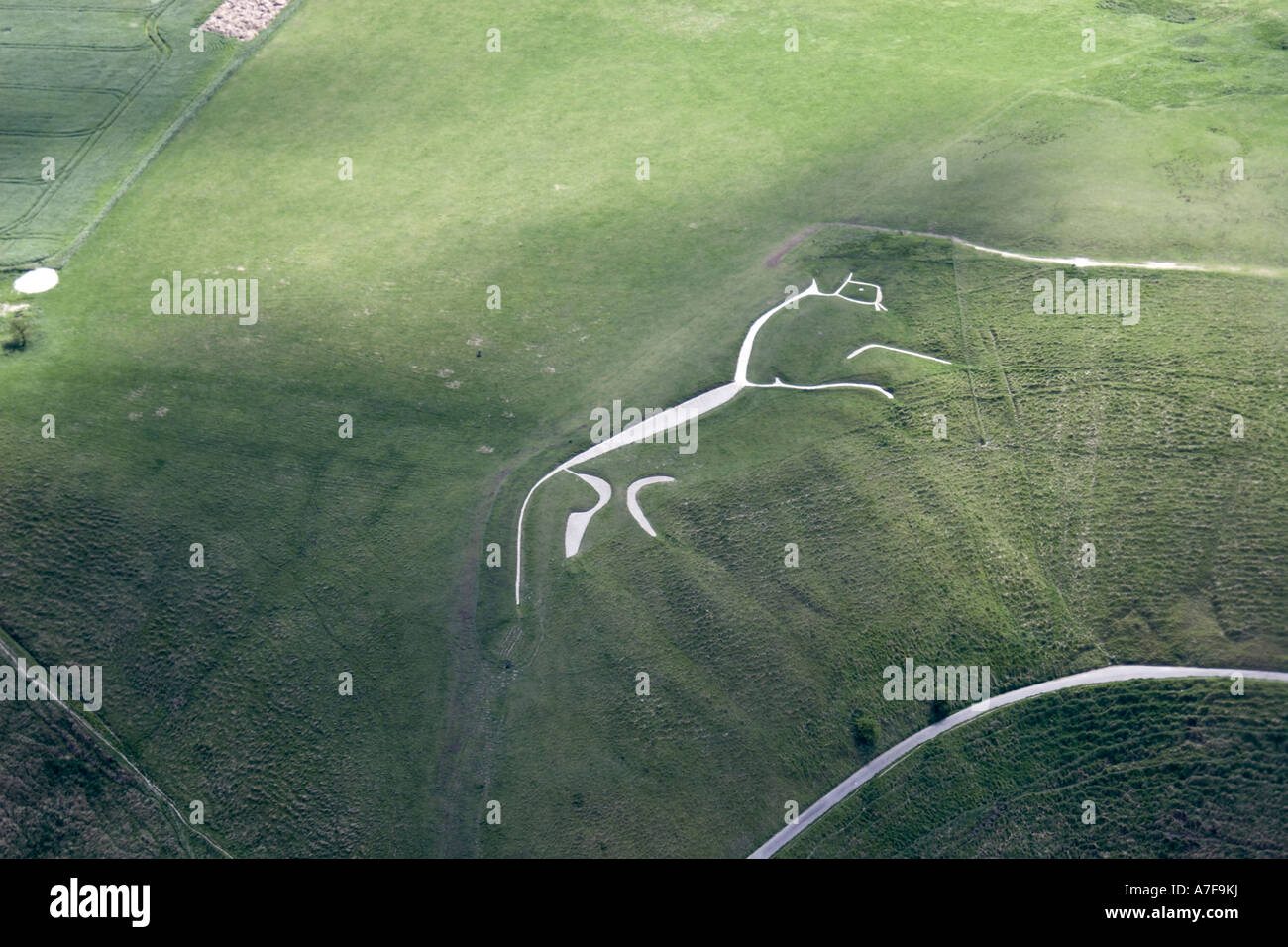 Uffington white horse aerial hi-res stock photography and images - Alamy