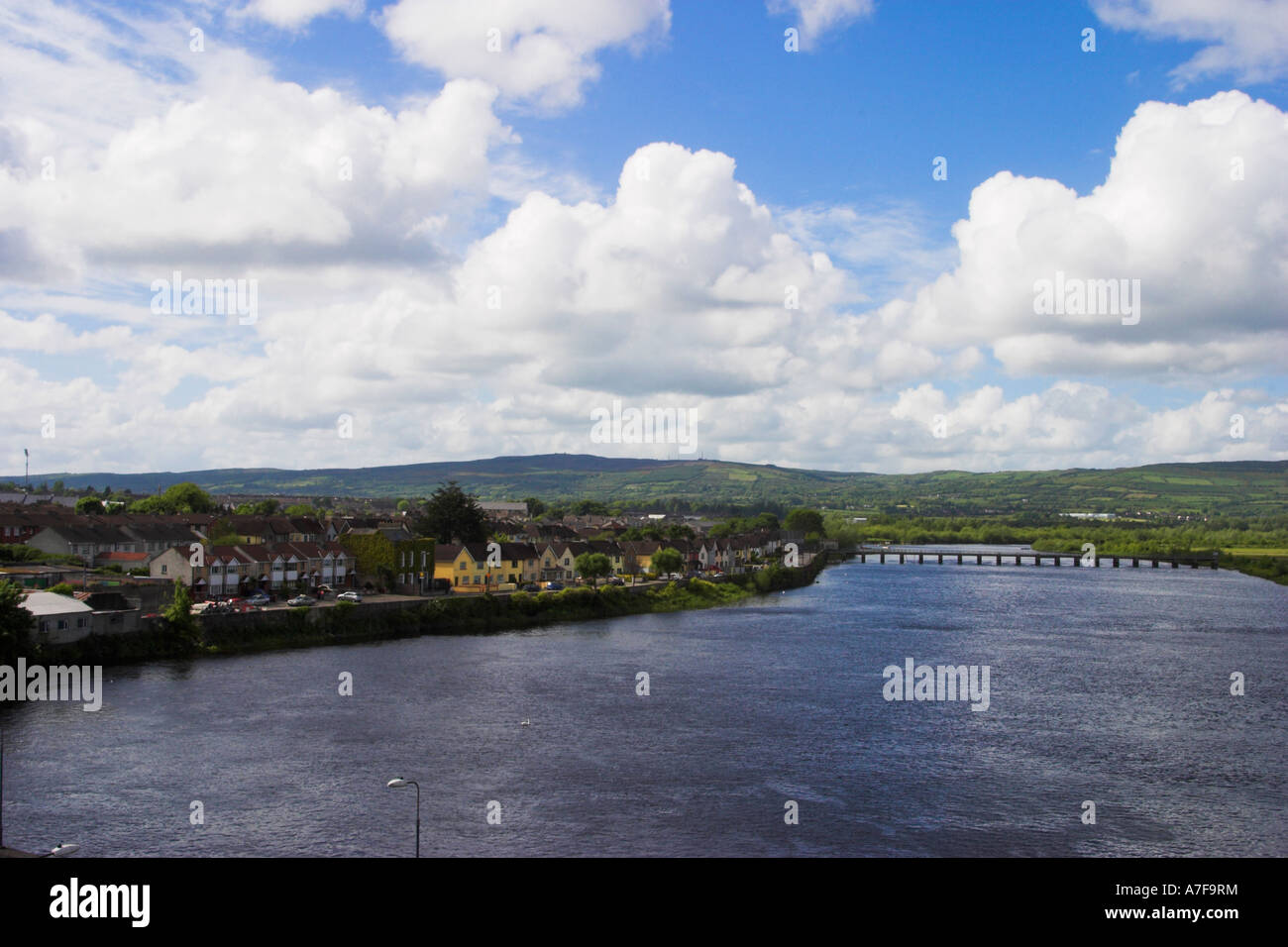 The River Shannon as viewed from King John s Castle Limerick Stock ...