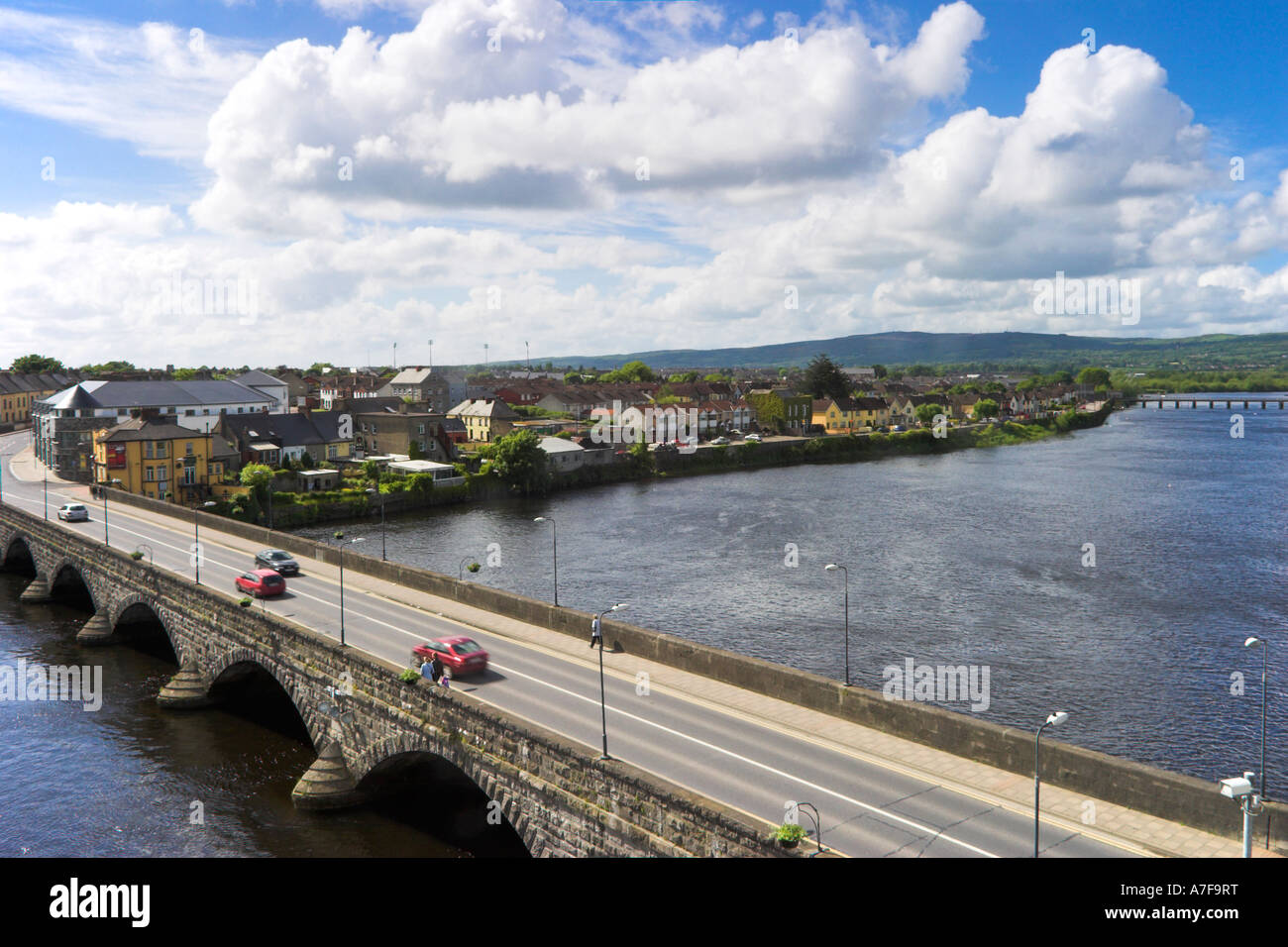 The River Shannon as viewed from King John s Castle Limerick Stock ...
